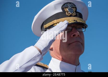 Naval Submarine Training Center holds change of command 170106 Stock Photo - Alamy