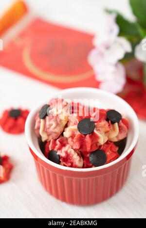 Chinese New Year butter cookies ready to serve Stock Photo - Alamy