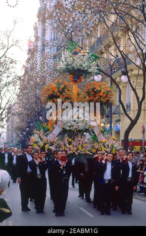 Ofrenda de Flores a la Virgen del Pilar de Zaragoza. Fiestas del Pilar ...