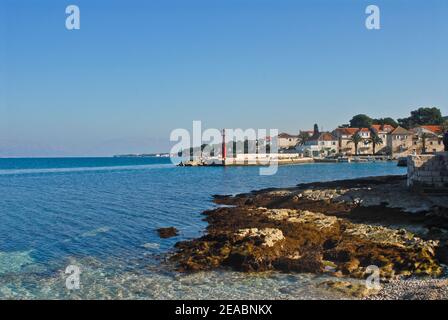 Supetar island of Brac Croatia Balkans Europe EU The port Stock Photo ...