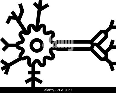 mathematical model neural network line icon vector illustration Stock ...