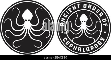 Set of silhouette logo octopus tentacles, Vector object for logos ...