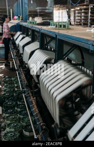 Silk factory in Da Lat, Vietnam Stock Photo - Alamy