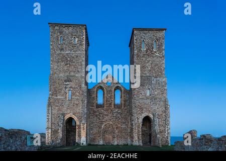 Reculver Towers Roman Fort Kent English Heritage UK Stock Photo - Alamy