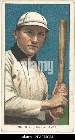 Nicholls, Philadelphia Athletics, baseball card portrait Stock Photo - Alamy