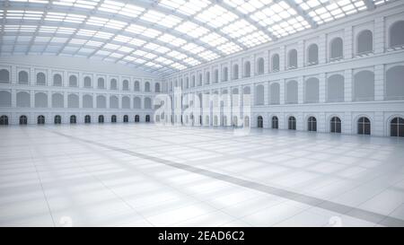 Empty exhibition space. Business forum. Backdrop for exhibitions and ...