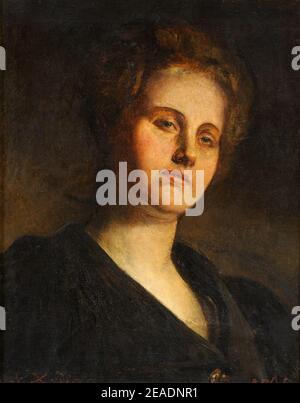 *Portrait einer Griechin* by Nikolaos Xydias Typaldos is a portrait of ...