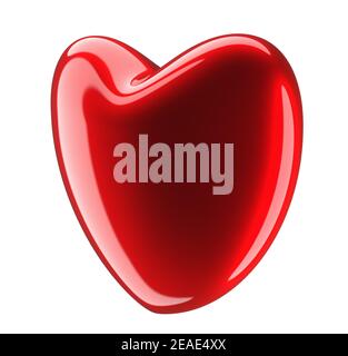 Shiny red heart Stock Photo - Alamy