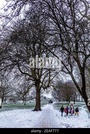 Primrose Hill at Night in Winter London UK Stock Photo - Alamy