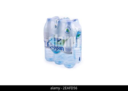 Rayyan natural Water Bottle Pack on isolated background Stock Photo - Alamy