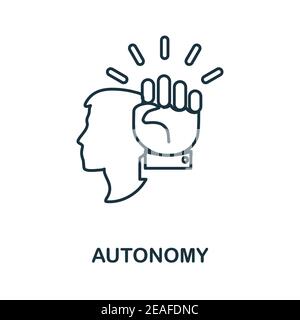 Autonomy icon. Simple element from business management collection ...
