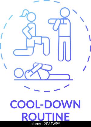 Cool-down routine concept icon Stock Vector Image & Art - Alamy