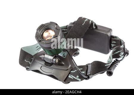 Headlamp modern isolated on white background Stock Photo - Alamy