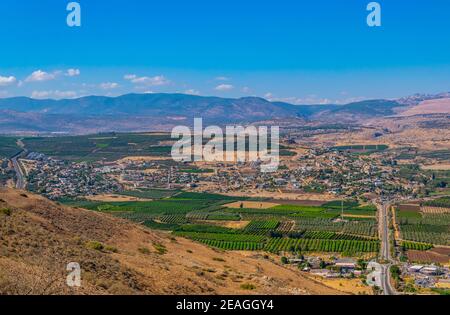 Aerial view of Hukok village from Mount Arbel in Israel Stock Photo - Alamy