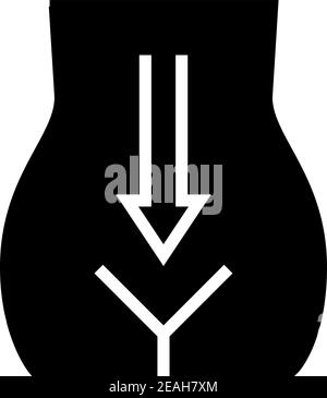 gassing digestion system glyph icon vector illustration Stock Vector ...