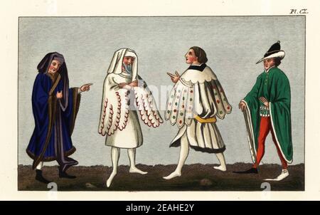 . From a illuminated manuscript of Jean Froissart's Chronicles Battle ...