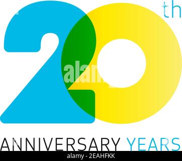20 years old logotype. 20 th anniversary numbers. Decorative symbol ...