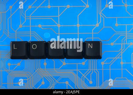 Keyboard keys laid out the word digital Stock Photo - Alamy