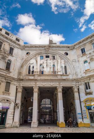 Tripoli, Libya; Building from the Italian settlement in the centre of ...