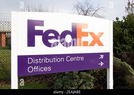 The UK Headquarters of FedEx logistics company Stock Photo - Alamy