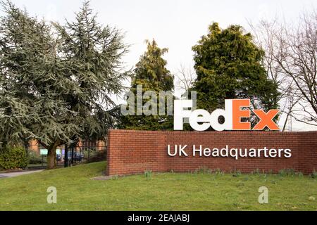 The UK Headquarters of FedEx logistics company Stock Photo - Alamy