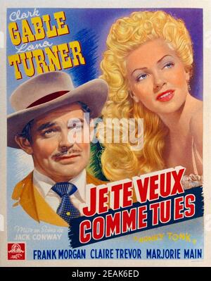 A black and white portrait of the film star and singer Judy Garland ...