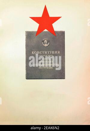 Picture of Stalin's Constitution of the Soviet Union. From soviet ...