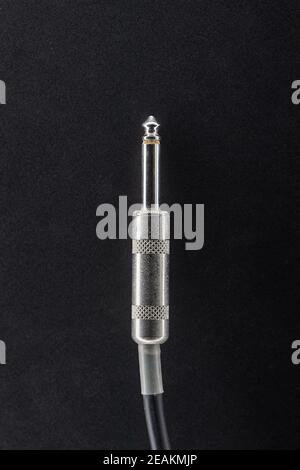 Plug end of an audio cable Stock Photo - Alamy