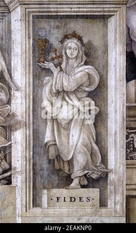 Filippino Lippi frescoes in the Strozzi Chapel in Santa Maria Novella ...