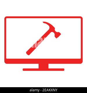 Hammer and screen Stock Photo - Alamy