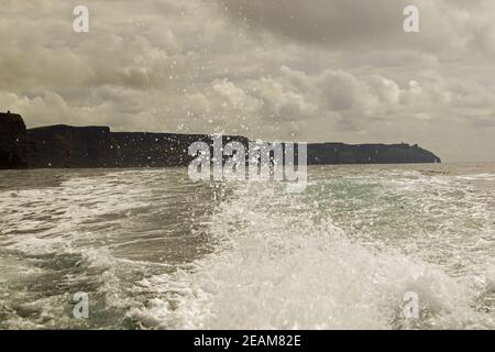 Wild Atlantic Way Boat trip on the Cliffs of Moher Stock Photo - Alamy