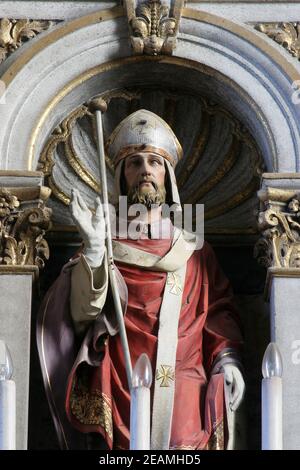 Saint Methodius statue on the altar of Saint Roch in the Church of the ...