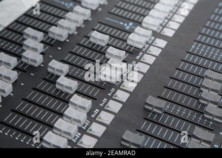 Light controller mixer board Stock Photo - Alamy