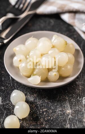 PICKLED ONION ON WHITE Stock Photo - Alamy