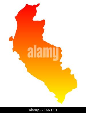 Map of Ica Stock Photo - Alamy