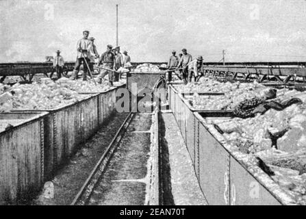An early 20th century print of a Chilean Sodium nitrate factory part of ...