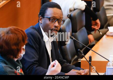 PTB's Germain Mugemangano pictured during a plenary session of Walloon ...