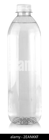 Small water bottle isolated on white background with clipping path ...