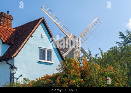 Post Mill Finchingfield Essex Stock Photo - Alamy