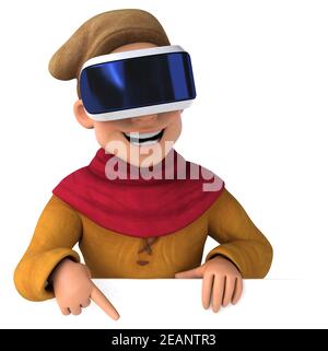 Fun 3D cartoon medieval man Stock Photo - Alamy