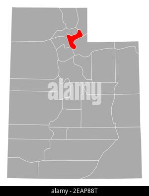 Map of Morgan in Utah Stock Photo - Alamy