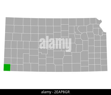 Map of Morton in Kansas Stock Photo - Alamy