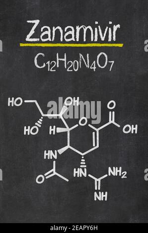 Zanamivir, Neuraminidase inhibitor for influenza treatment medical drug ...