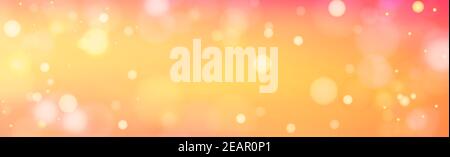 Multicolored blurry bokeh on a yellow background Stock Photo - Alamy