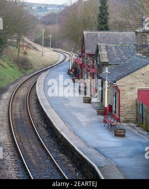 Signs, Keighley Station, KWVR, Keighley and Worth Valley Railway Stock ...