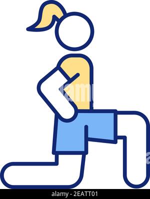 Home gym for exercising flat color vector illustrations set Stock ...