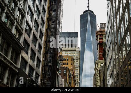 Streets of New York Lower Manhattan Stock Photo - Alamy
