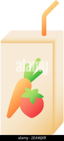 strawberry juice box with straw shadow Stock Vector Image & Art - Alamy