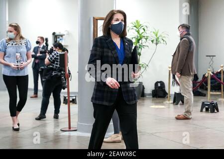Sen. Catherine Cortez Masto (D-Nev.) arrives for the confirmation ...