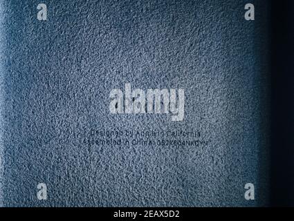 Paris, France - Oct 8, 2018: Directly above shot of envelope with ...